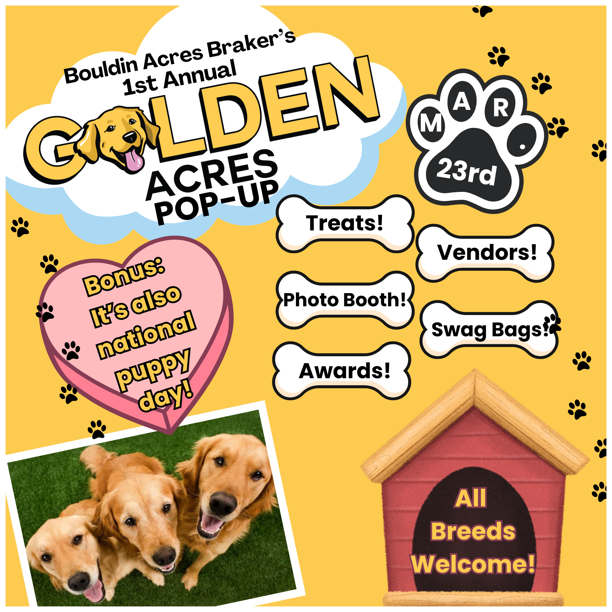 1st Annual GOLDEN Acres Pop-Up - Bouldin Acres